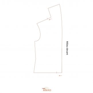 Ajouter un col châle sur un patron de couture | Atelier Anad