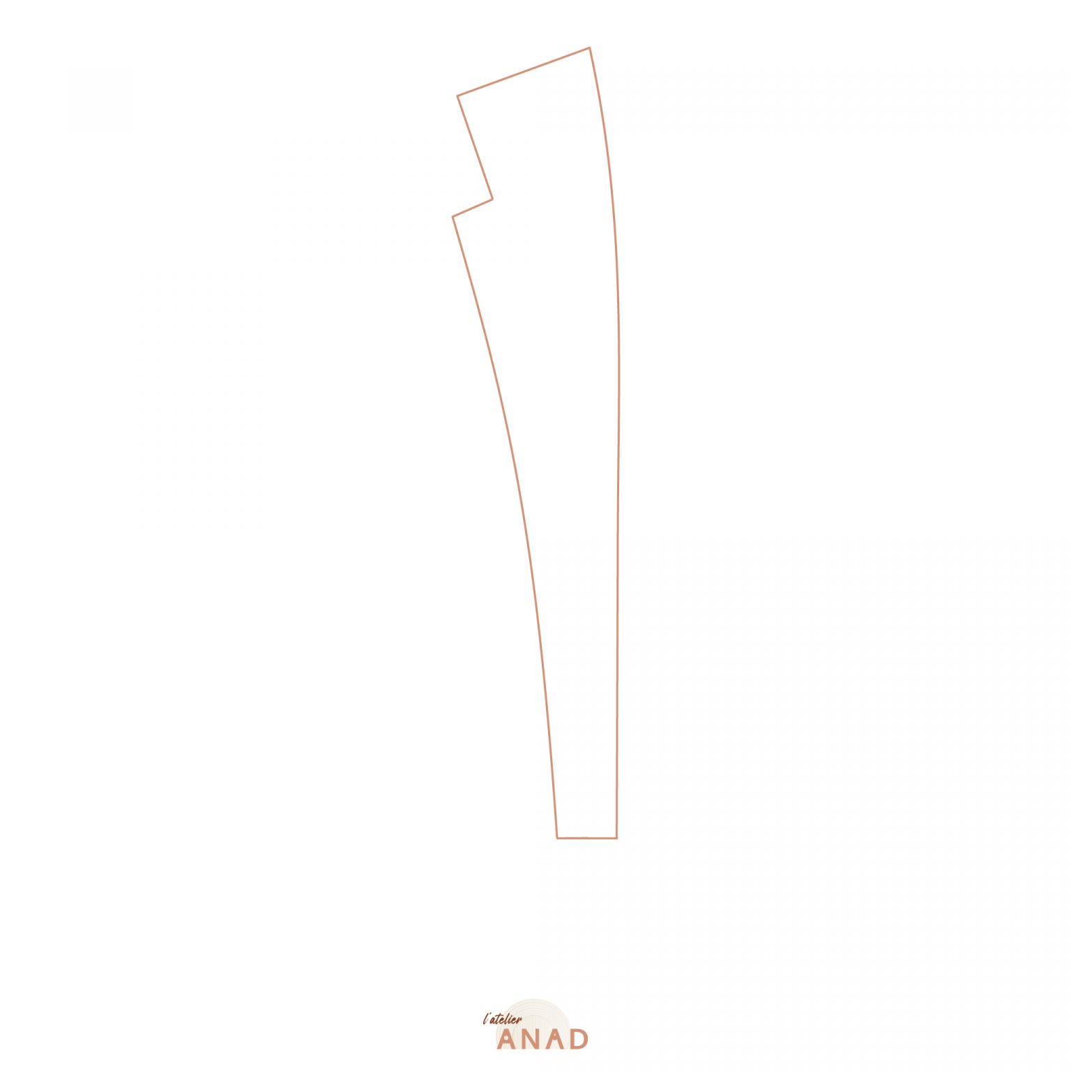 Ajouter un col châle sur un patron de couture | Atelier Anad