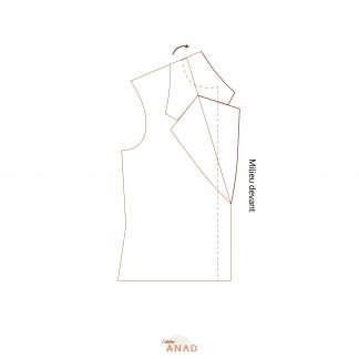 Construire le patron du col tailleur en 5 étapes ! | Atelier Anad